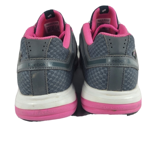 Reebok | Shoes | Reebok Womens Fuel Foam Grey Pink Running Sneakers ...